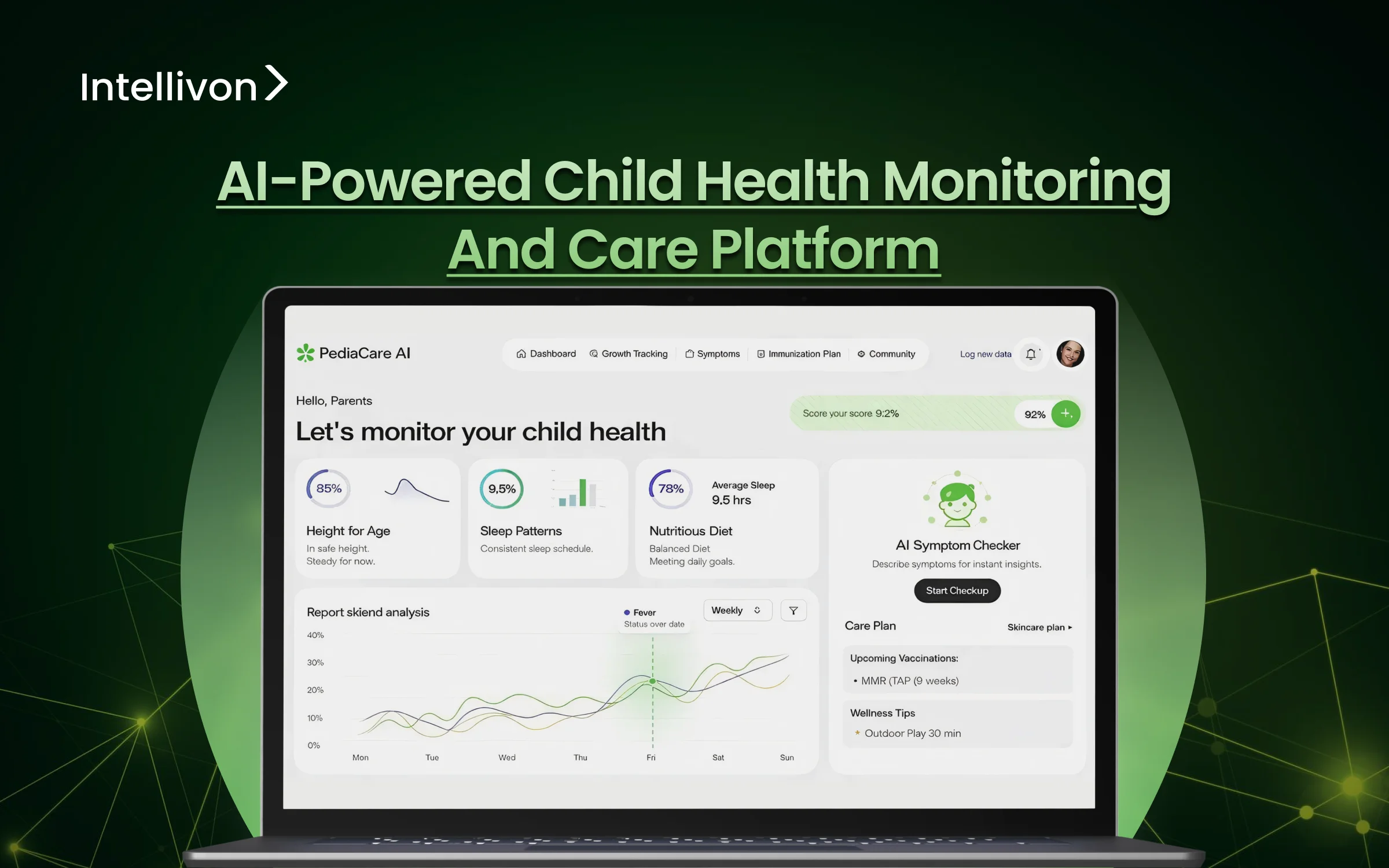 AI-Powered Child Health Monitoring And Care Platform - Intellivon